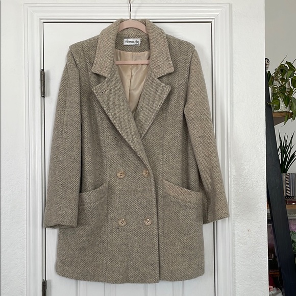 Herman Kay | Jackets & Coats | Vintage Herman Kay Beige Wool Coat ...